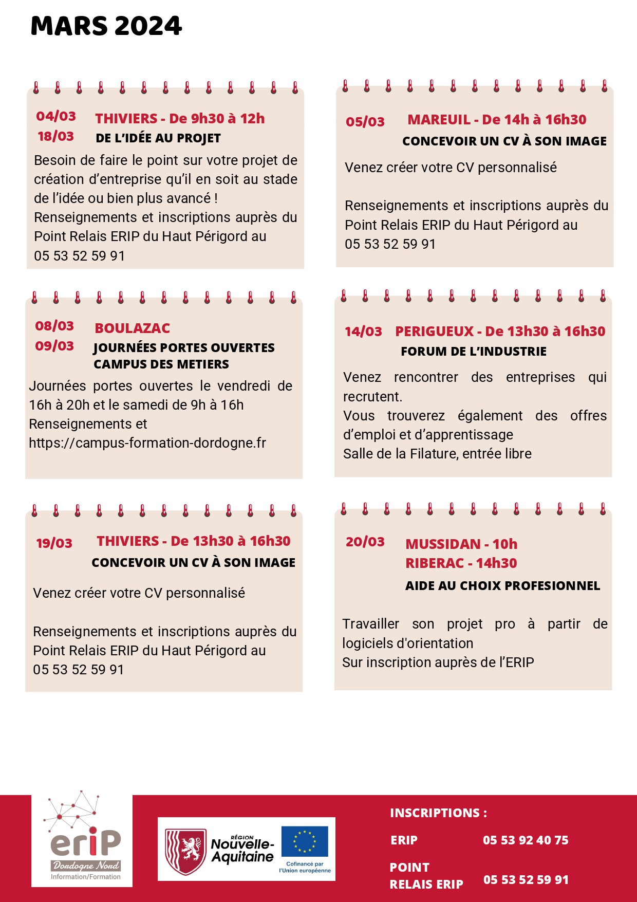 ERIP Dordogne Nord- Mission Locale du Ribéracois Vallée de L'Isle